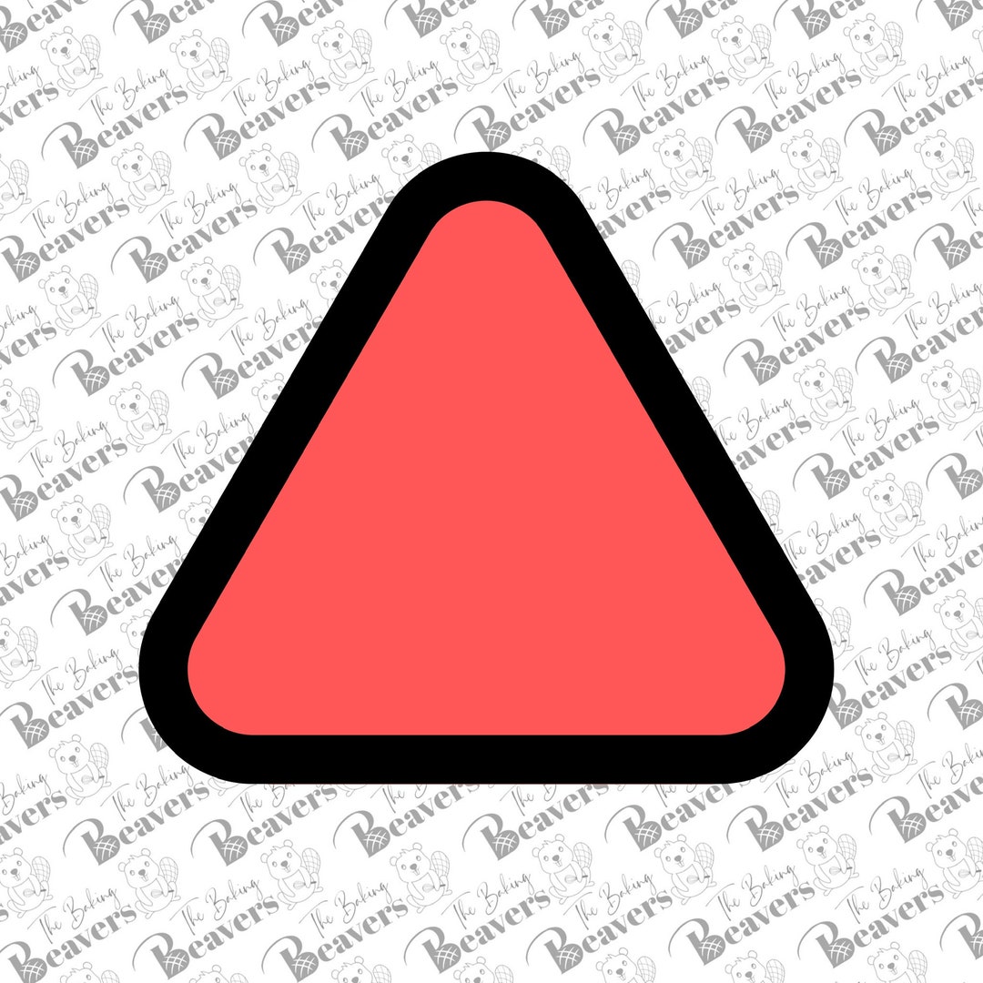 Rounded Corner Triangle Cookie Cutter - Etsy