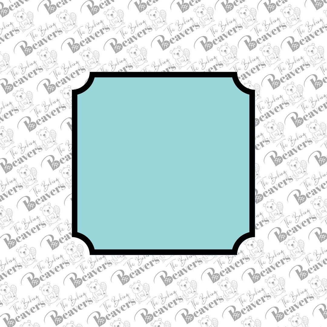 Tapered Corner Square Plaque Cookie Cutter - Etsy