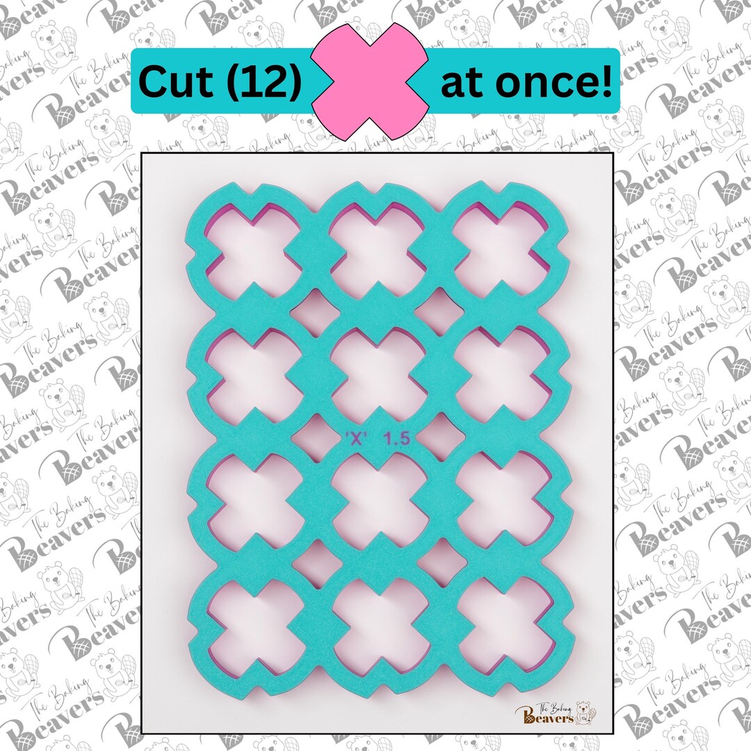 X Multi Cookie Cutter cuts Multiple X Cookies at Once - Etsy