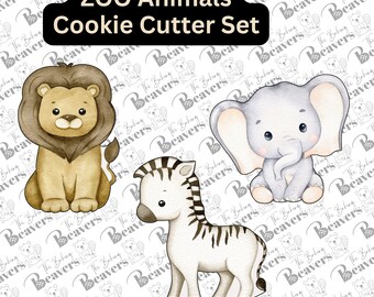 Safari, Jungle, Wild Animals Cookie Cutters, Set 1 of 2, Crocodile ...