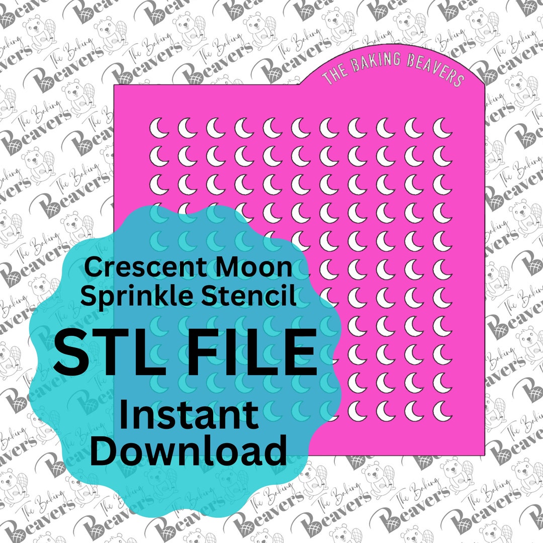 STL - Moon Sprinkle Stencil (digital Download) - Etsy