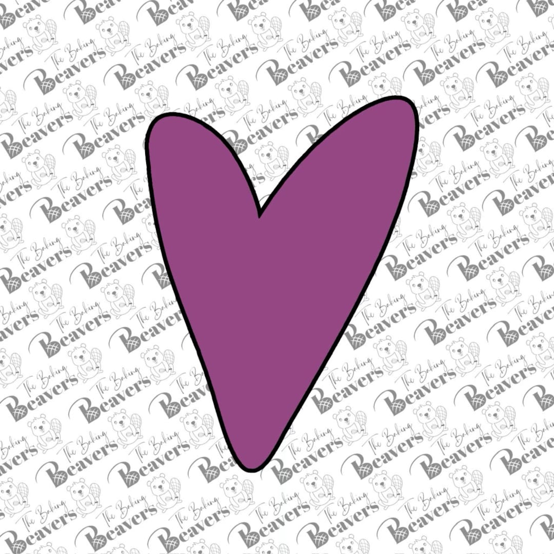 Skinny Heart Cookie Cutter - Etsy