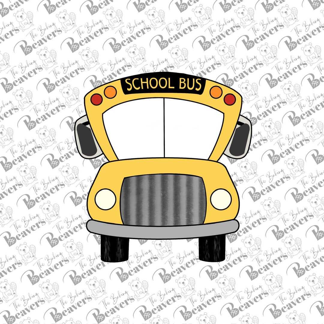 School Bus Cookie Cutter (front View) - Etsy