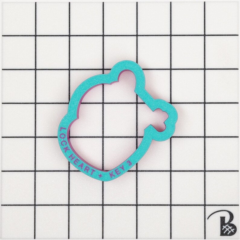 Lock and Key Heart Cookie Cutter - Etsy