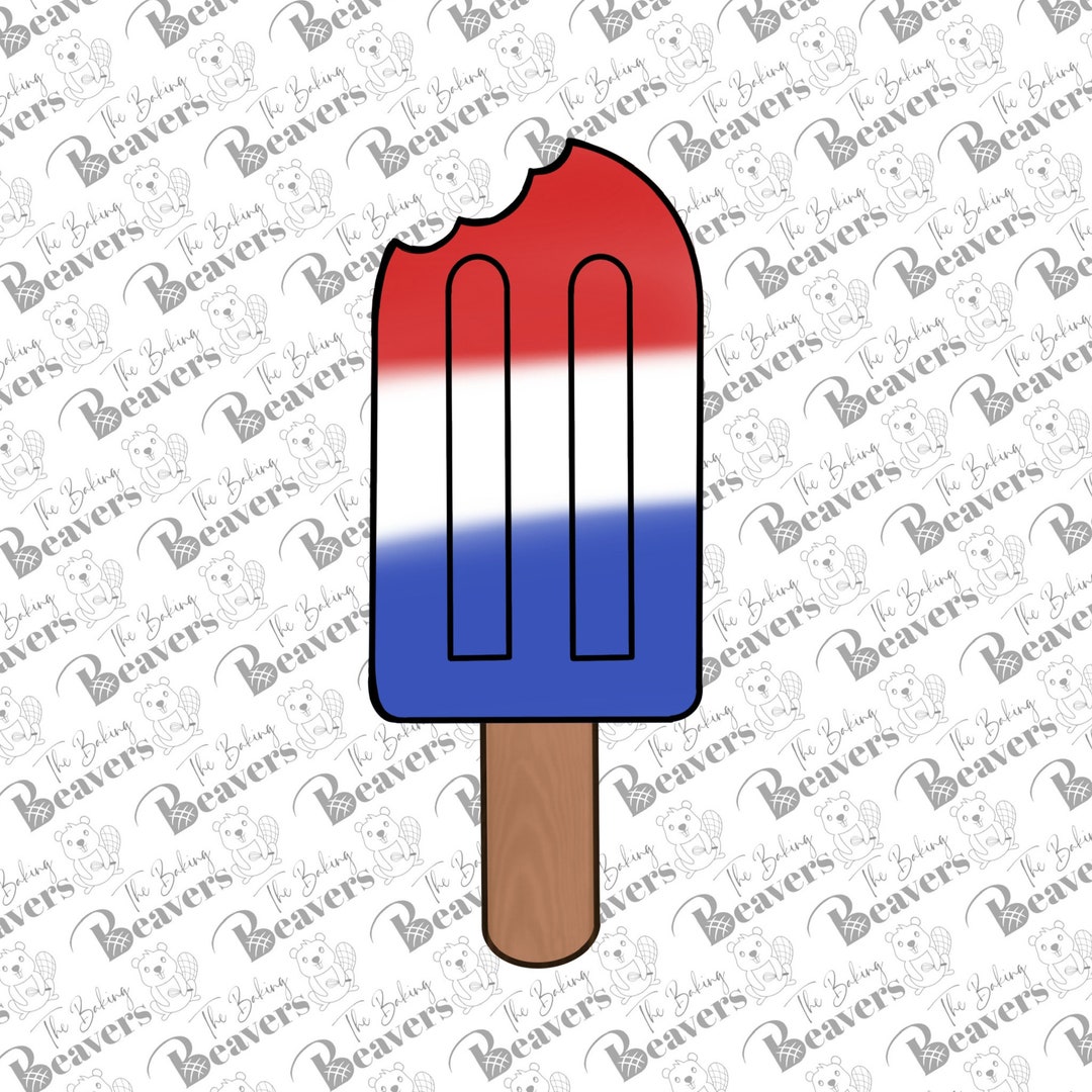 Popsicle Missing a Bite Cookie Cutter (recommend Sizing Up) - Etsy