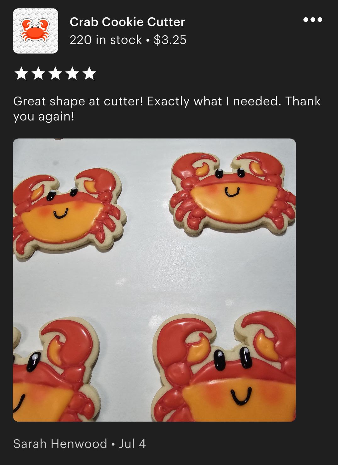 Crab Cookie Cutter - Etsy