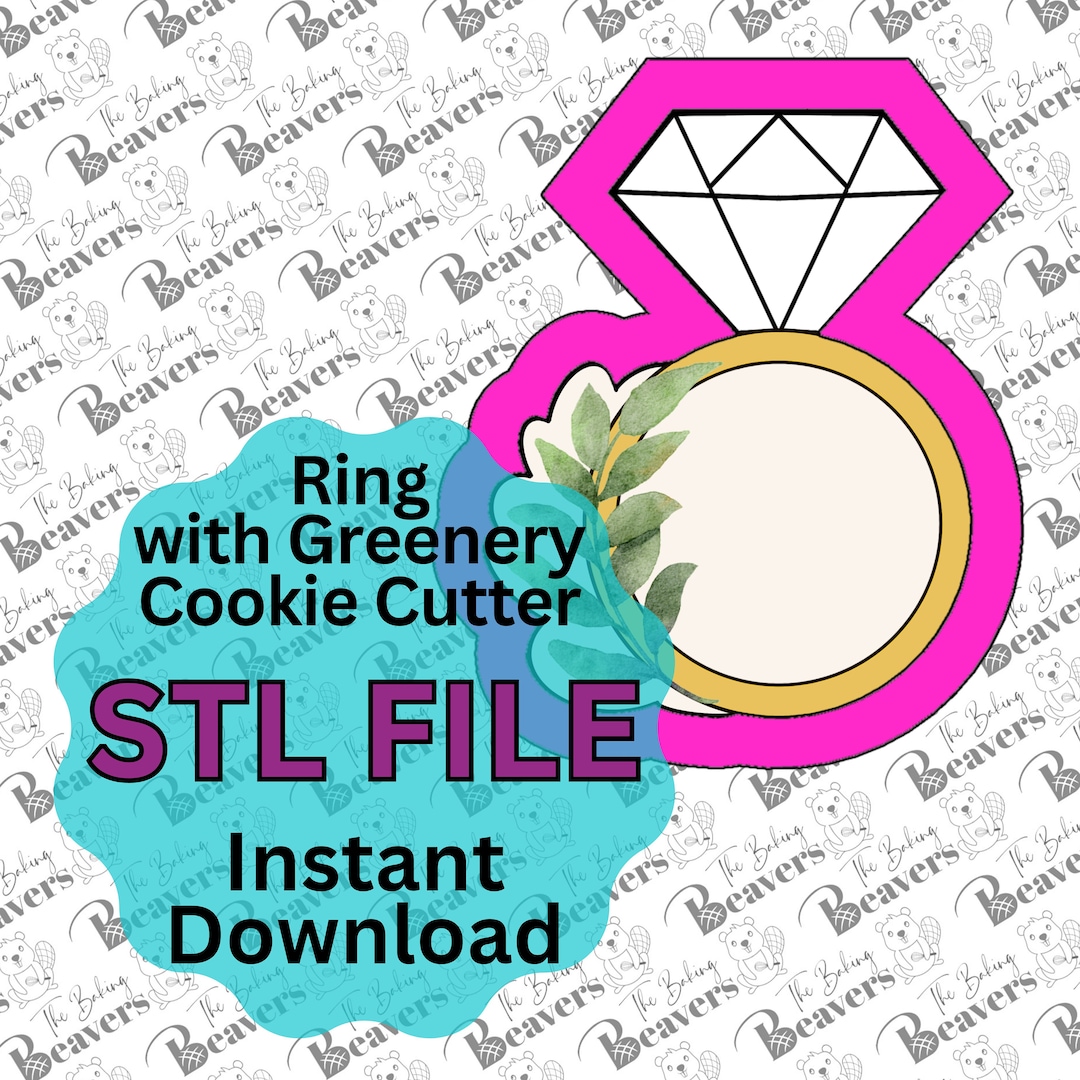 STL - Ring With Greenery (digital Download) - Etsy