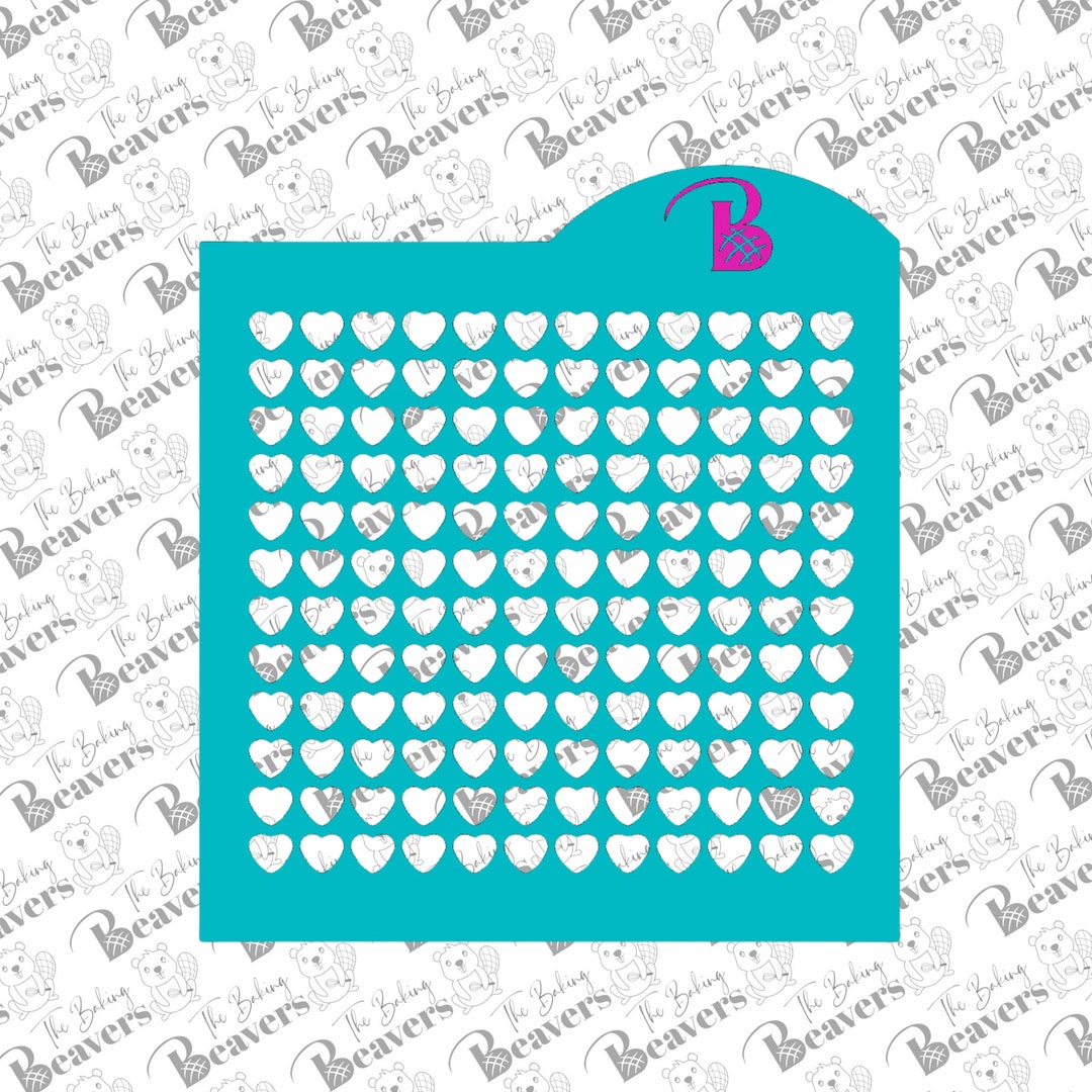 Rounded Heart Sprinkle Stencils (sm, Md, or Lg) - Etsy