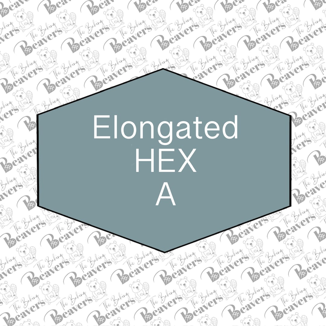 Elongated Hexagon A Cookie Cutter - Etsy