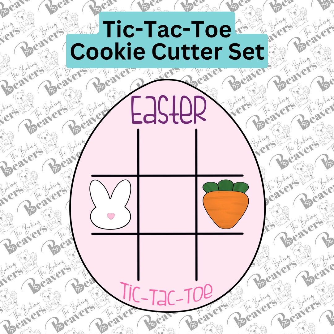 Easter Tic Tac Toe With Micro Cutter Playing Pieces Set - Etsy