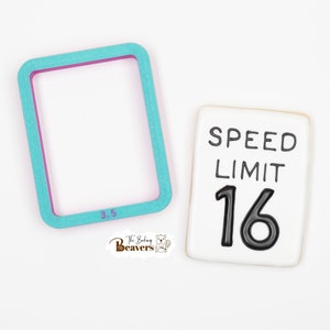 Speed Limit Sign Cookie Cutter - Etsy