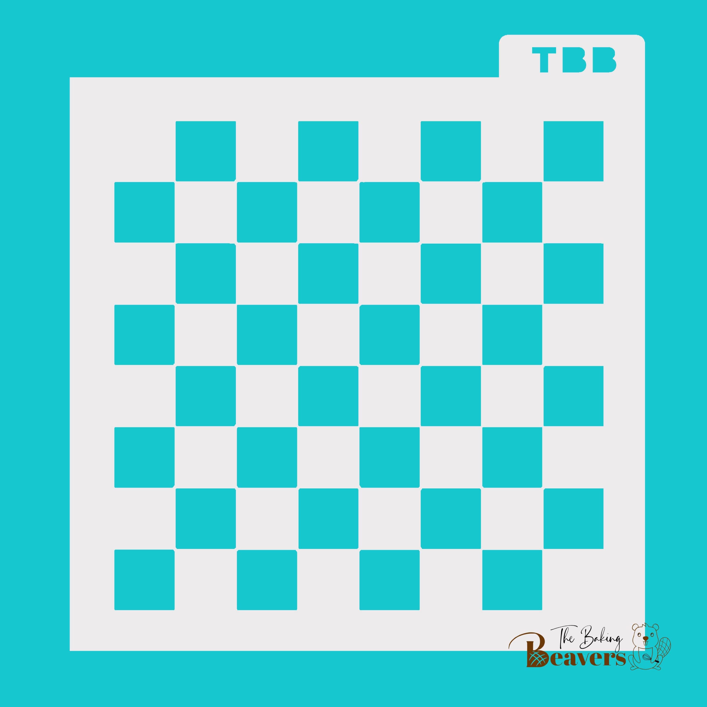 Checkerboard Pattern Stencil (2 Size Options) - Etsy
