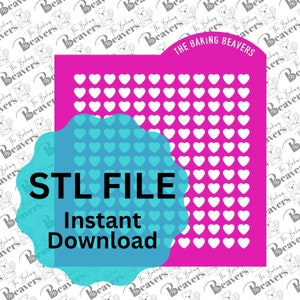 STL - Heart Sprinkle Stencil (digital Download) - Etsy