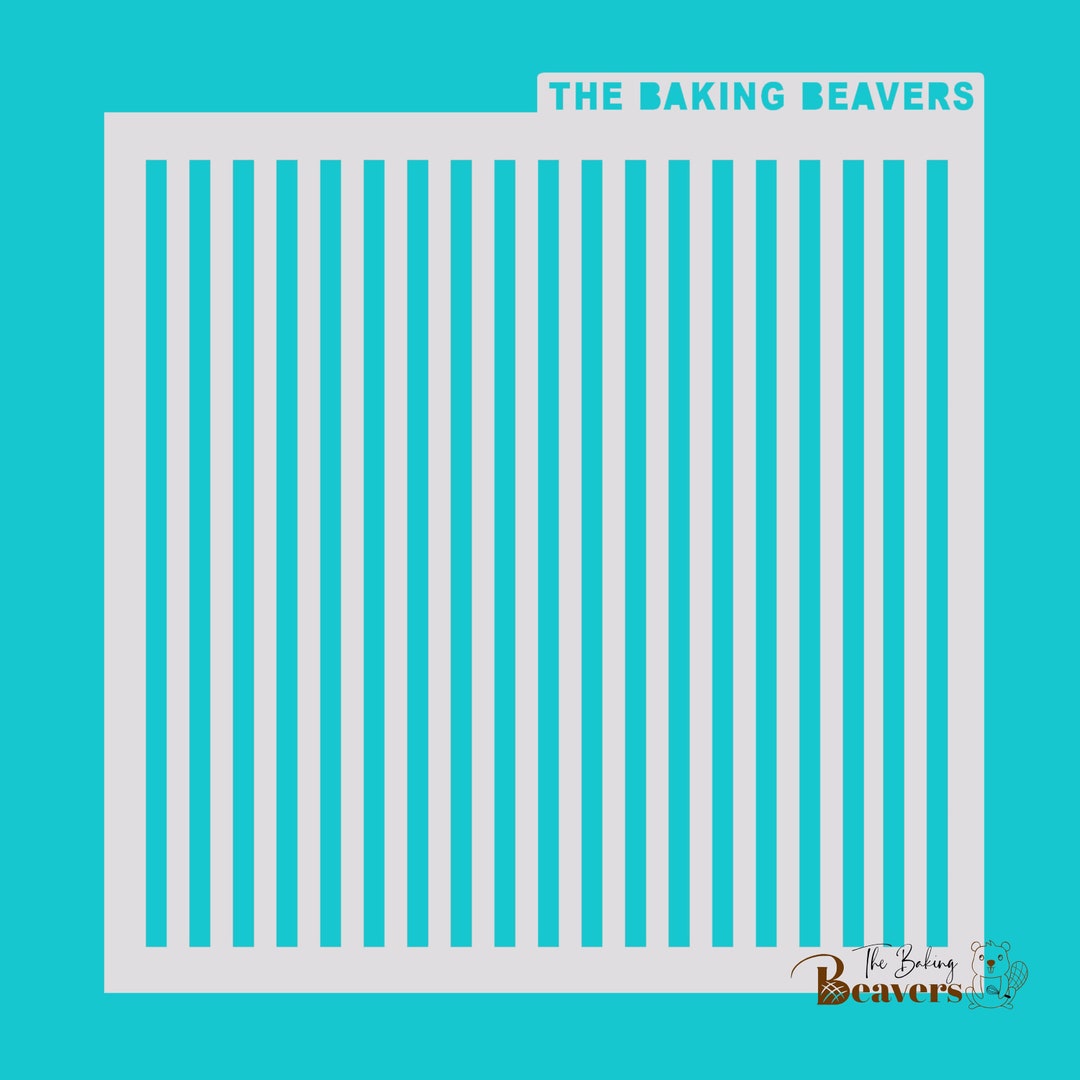 Straight Lines Stencil (3 Size Options) - Etsy