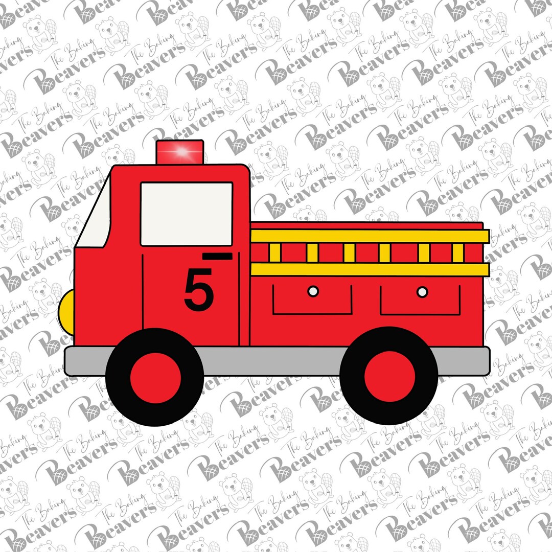 Fire Truck Cookie Cutter (recommend Sizing Up) - Etsy