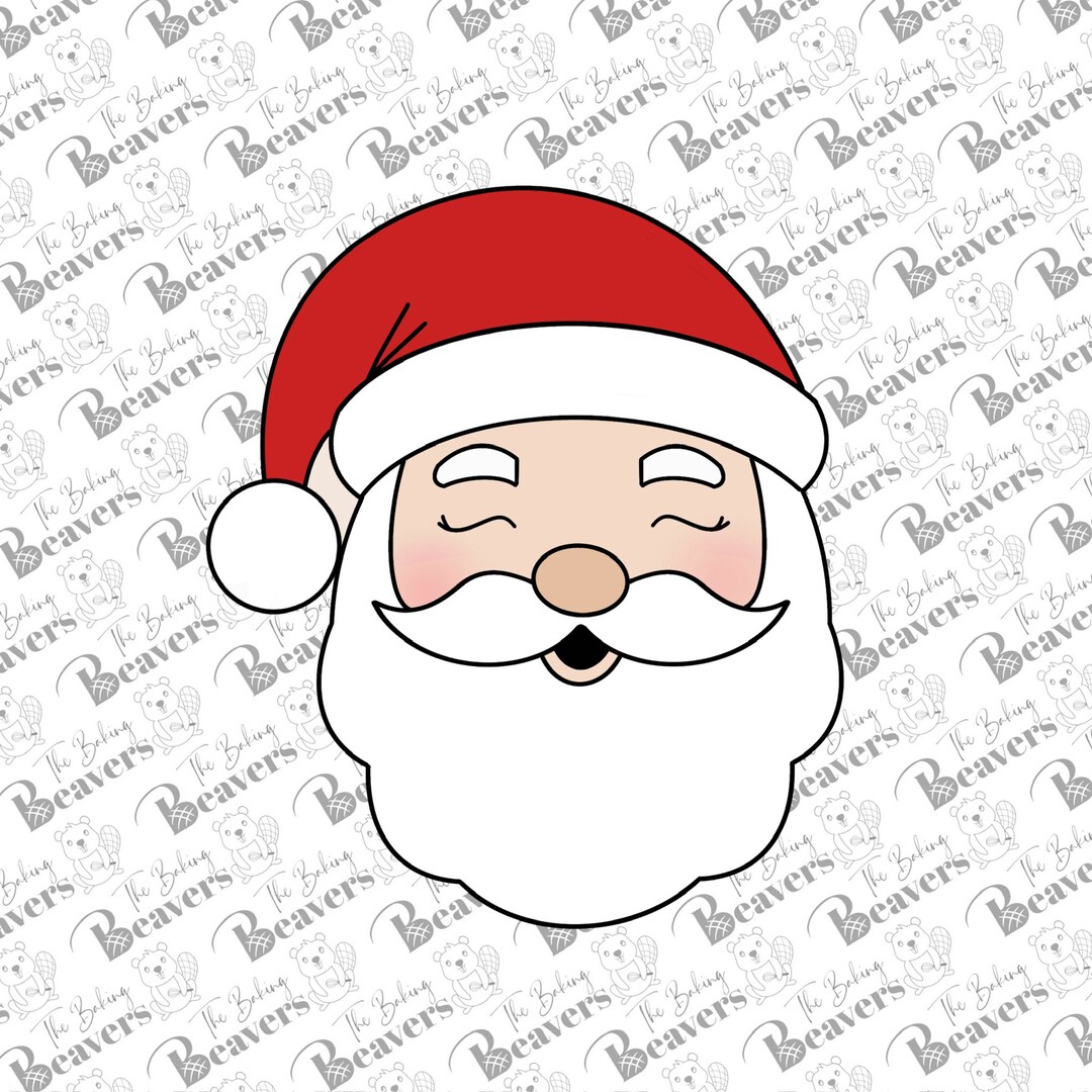 Santa Face Cookie Cutter - Etsy