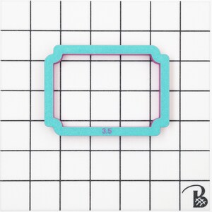 Tapered Corner Rectangle Plaque Cookie Cutter - Etsy