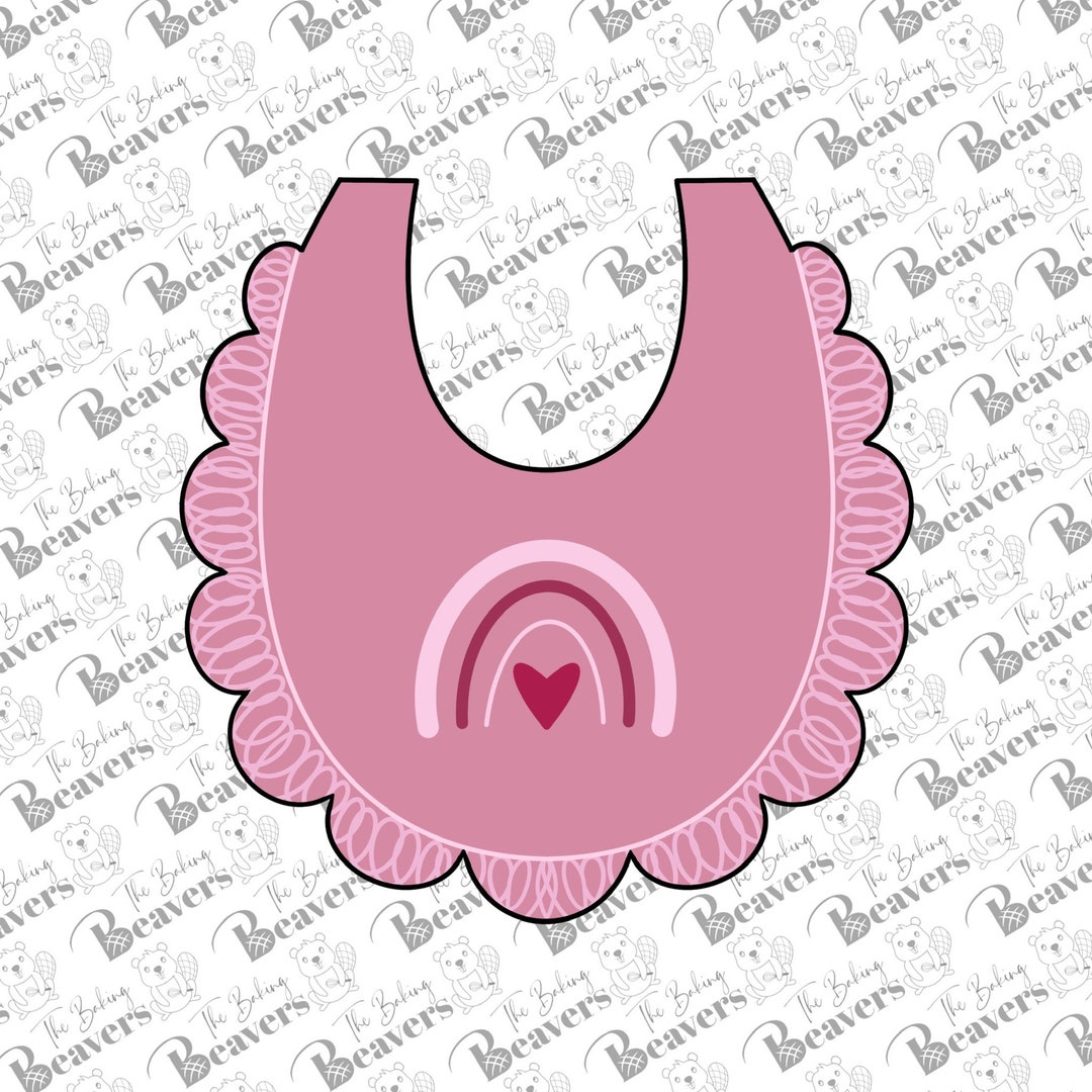Ruffled Baby Bib Cookie Cutter (may Want to Size Down) - Etsy