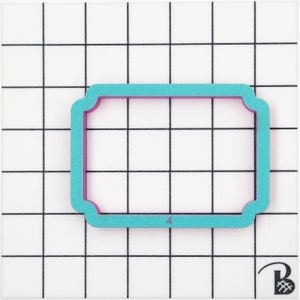 Tapered Corner Rectangle Plaque Cookie Cutter - Etsy