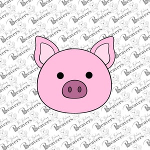 Pig Face Cookie Cutter - Etsy