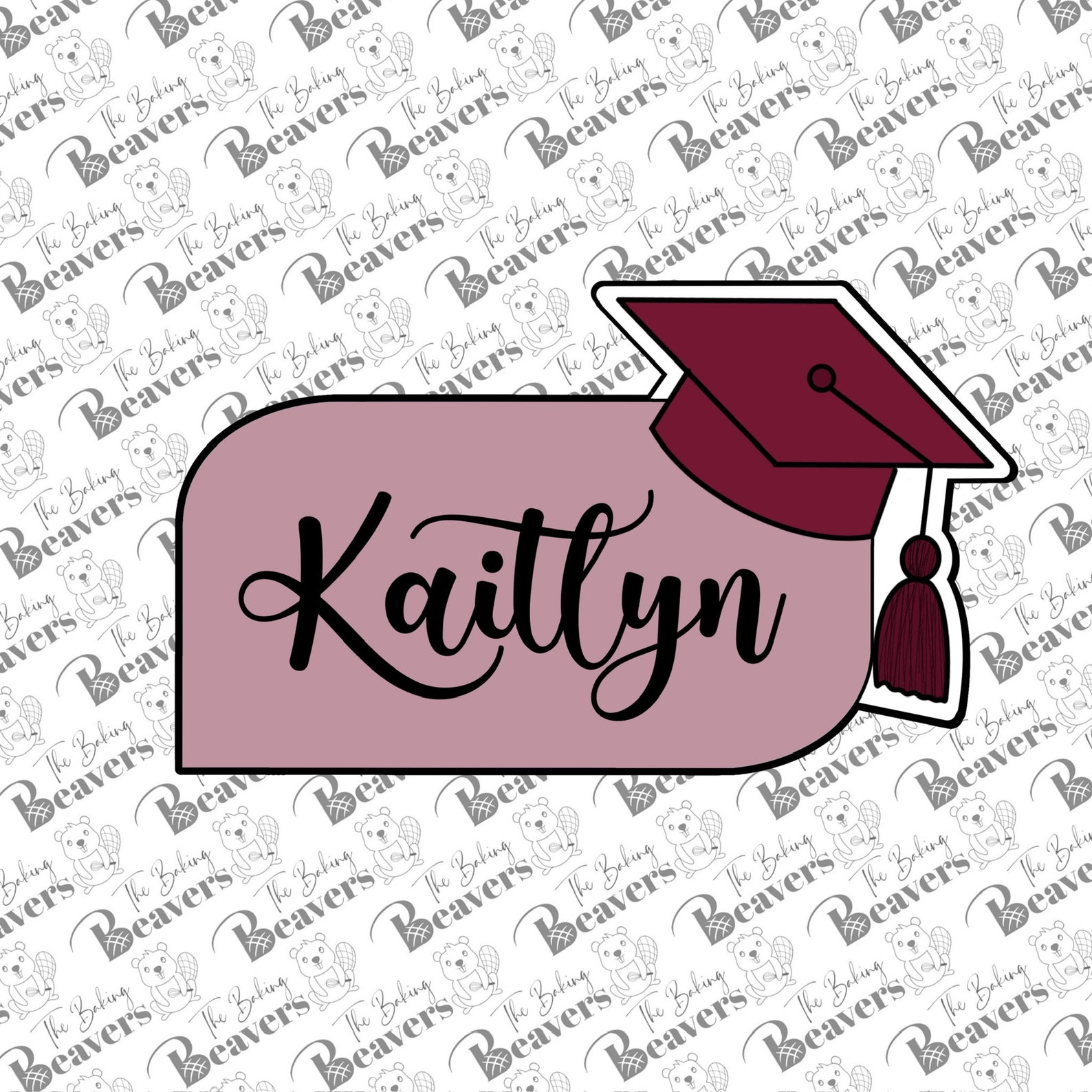 Graduate Name Plaque With Cap Cookie Cutter (recommend Sizing Up) - Etsy