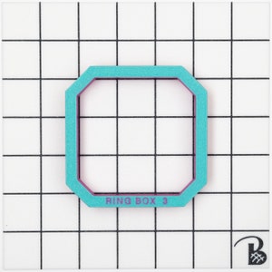 Engagement Ring Box/square With Cut Corners Cookie Cutter (recommend ...