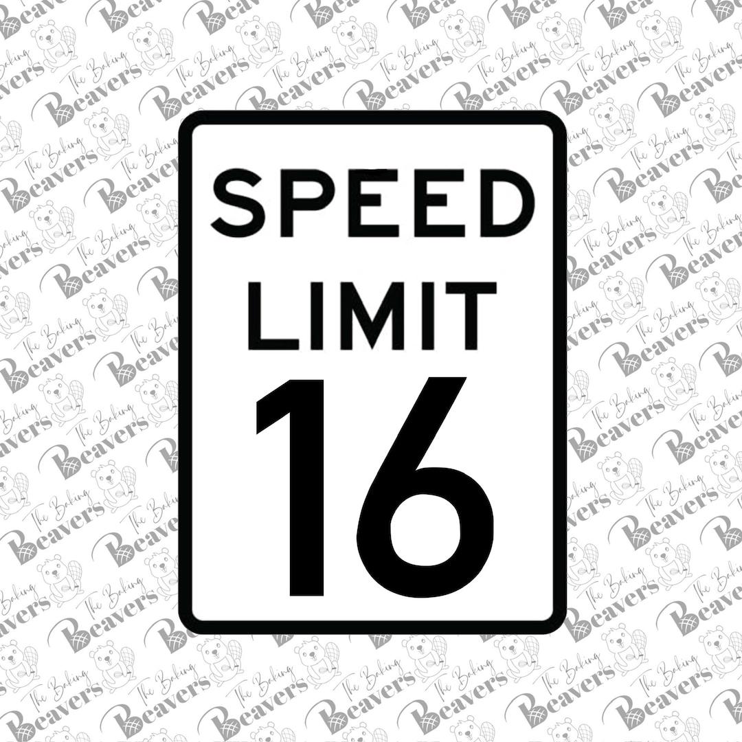 Speed Limit Sign Cookie Cutter - Etsy