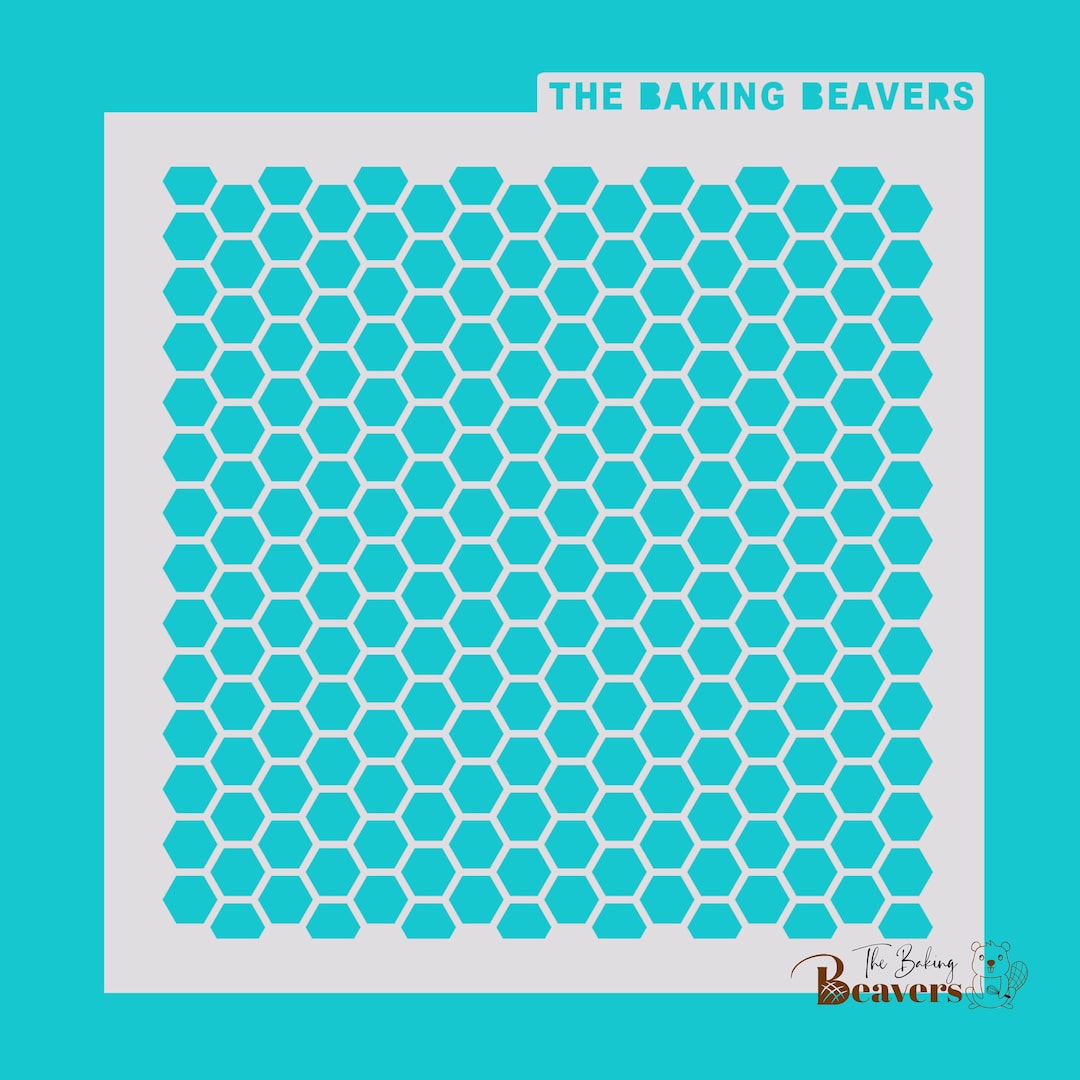 Honeycomb Pattern Stencil (3 Size Options) - Etsy