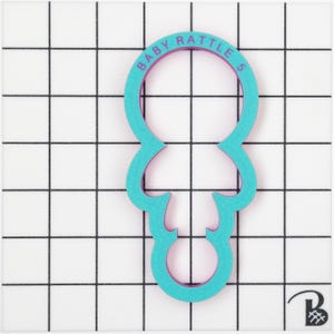 Baby Rattle With Bow Cookie Cutter - Etsy