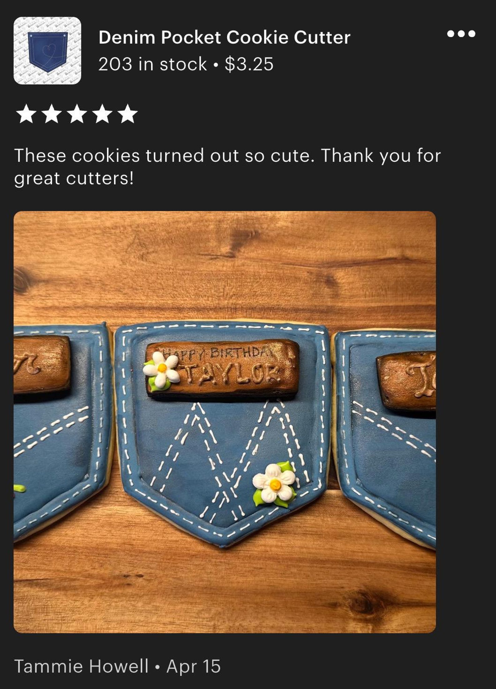 Denim Pocket Cookie Cutter (recommend Sizing Down) - Etsy