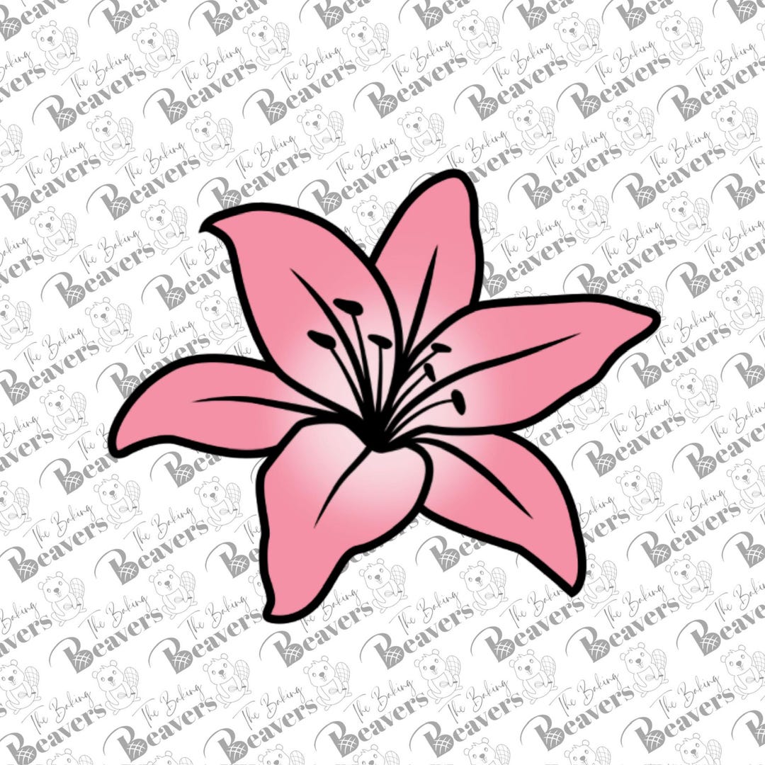 Lily Flower Cookie Cutter - Etsy