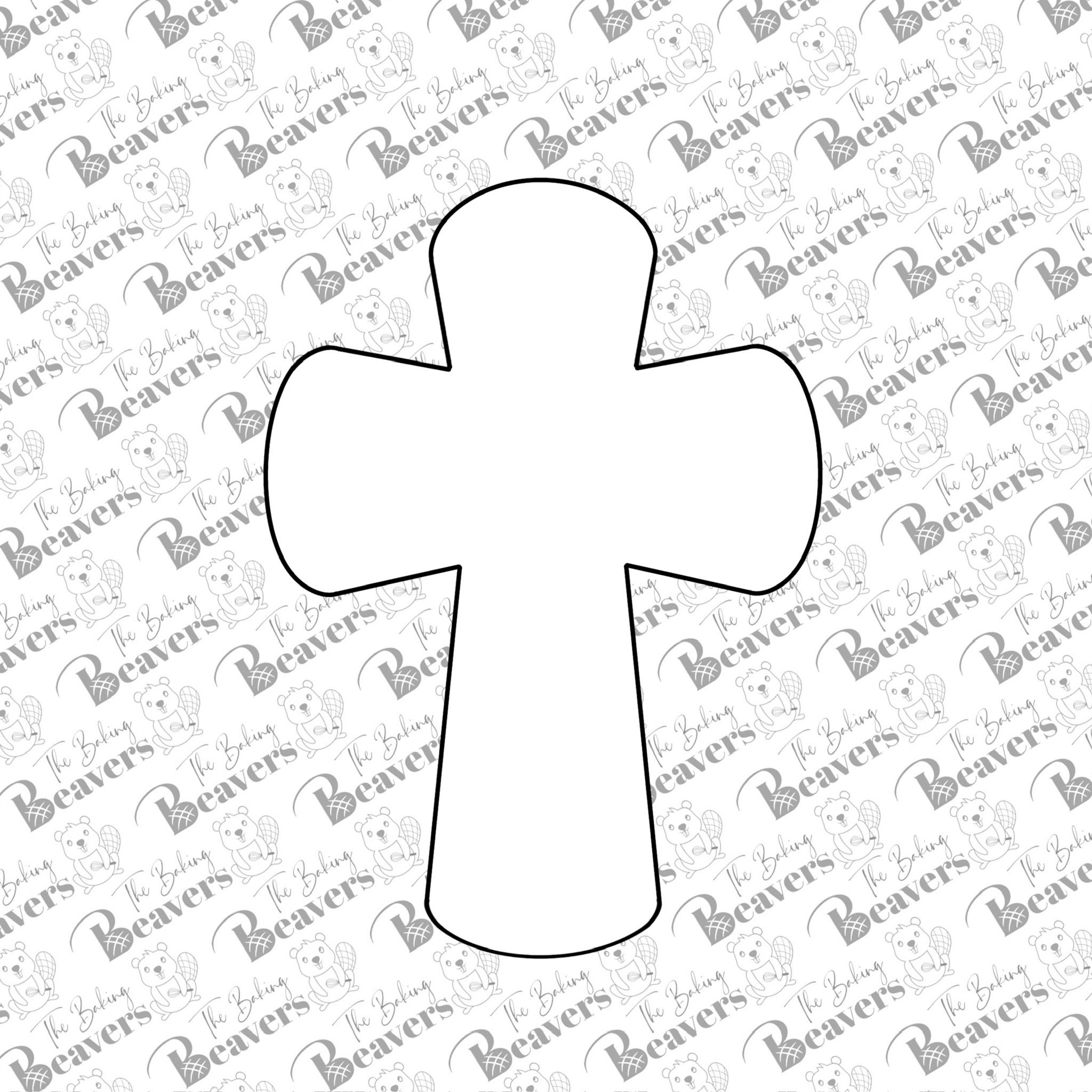 Cross With Rounded Edges Cookie Cutter - Etsy