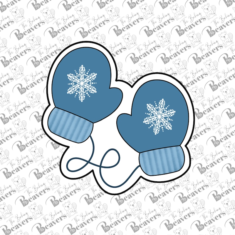 Mini Mittens Blue - Etsy