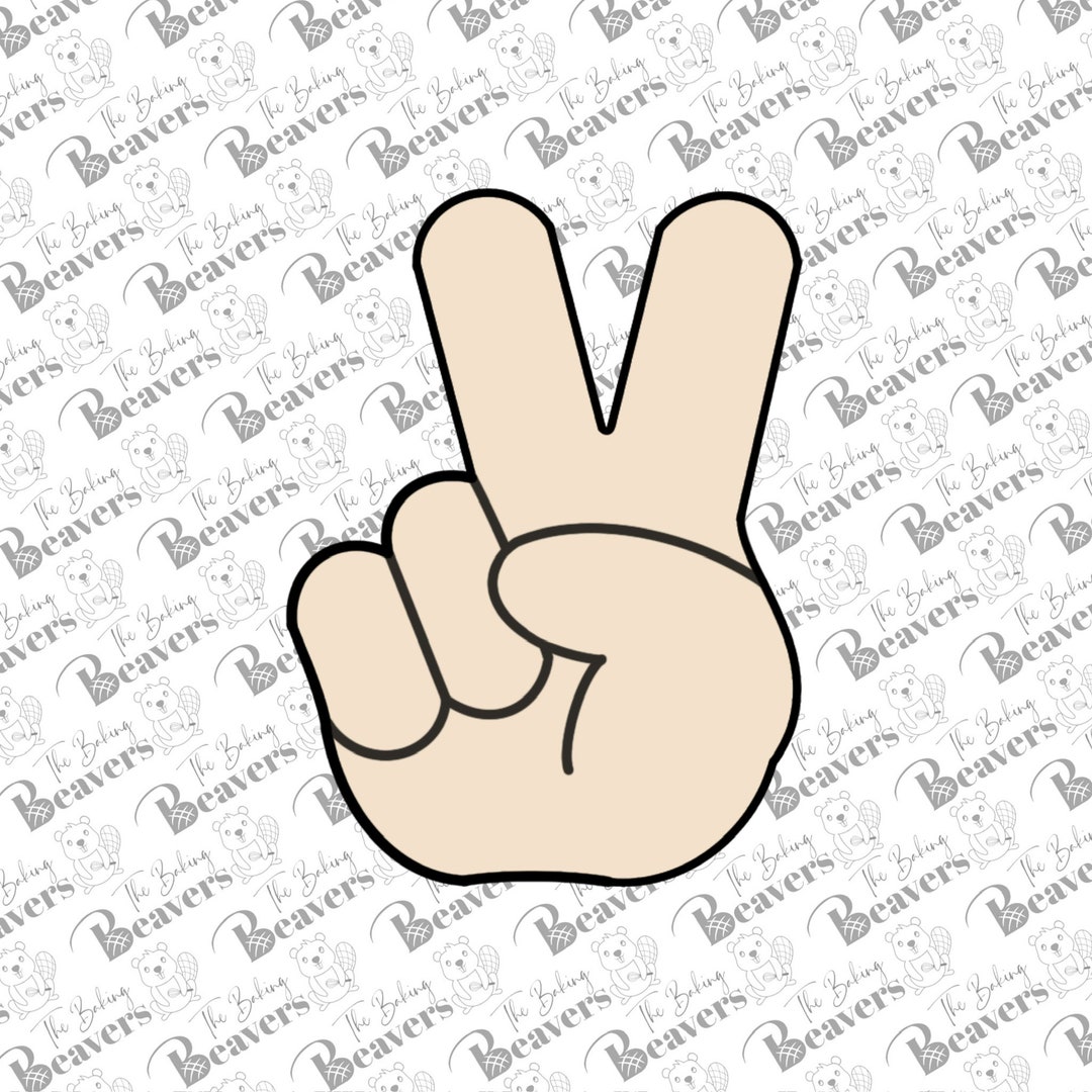 Peace Hand Gesture Cookie Cutter - Etsy