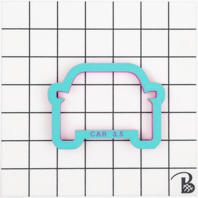 Front View of Car Cookie Cutter (recommend Sizing Up) - Etsy