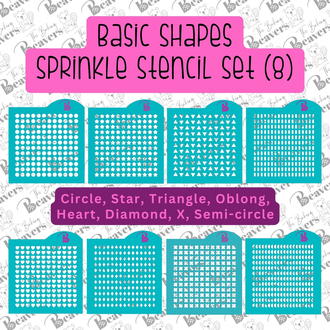 Sprinkle Stencils Variety Pack - Buy All 8 Designs - Etsy