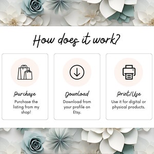 Exotic Succulents Digital Paper - SEAMLESS - Downloadable Patterns - 8 ...