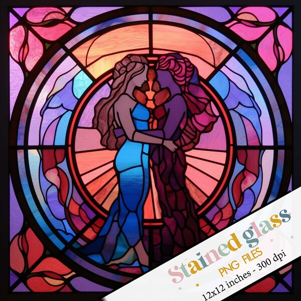 Lgbt Stained Glass - Etsy