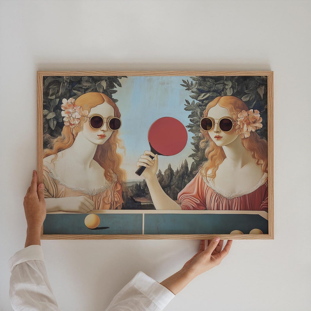 Retro Vintage Girls Night Print, Trendy Wall Art, Girly Digital Print ...