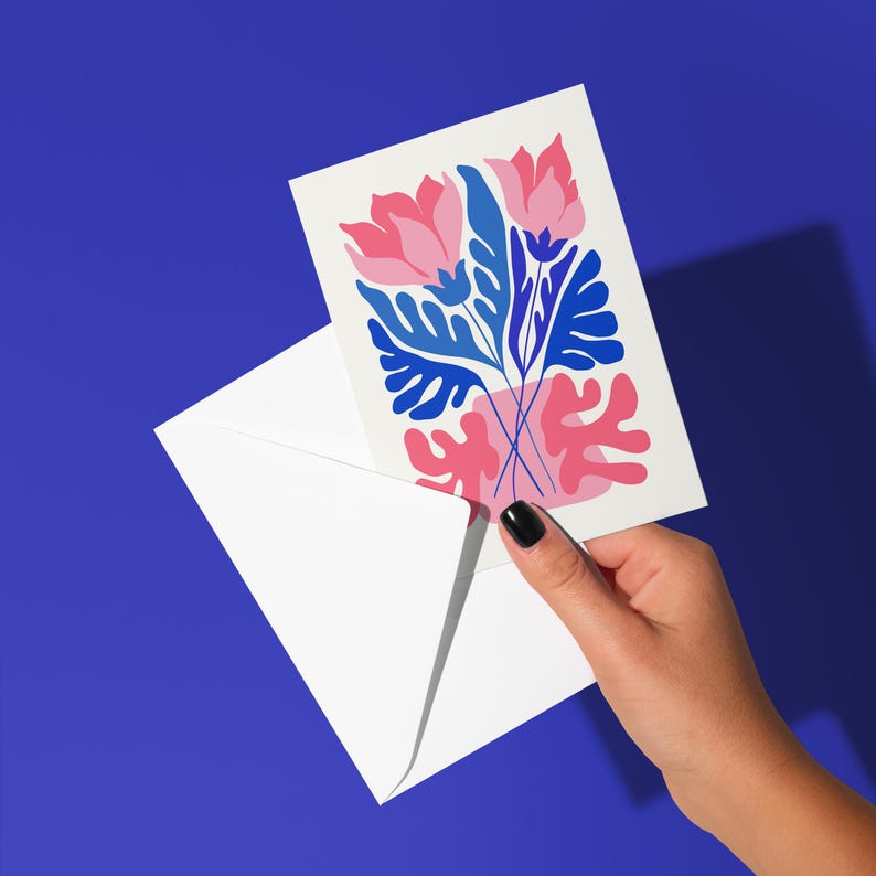 Printable Summer Cards Bundle: Modern Art Greeting Cards (PDF Download ...