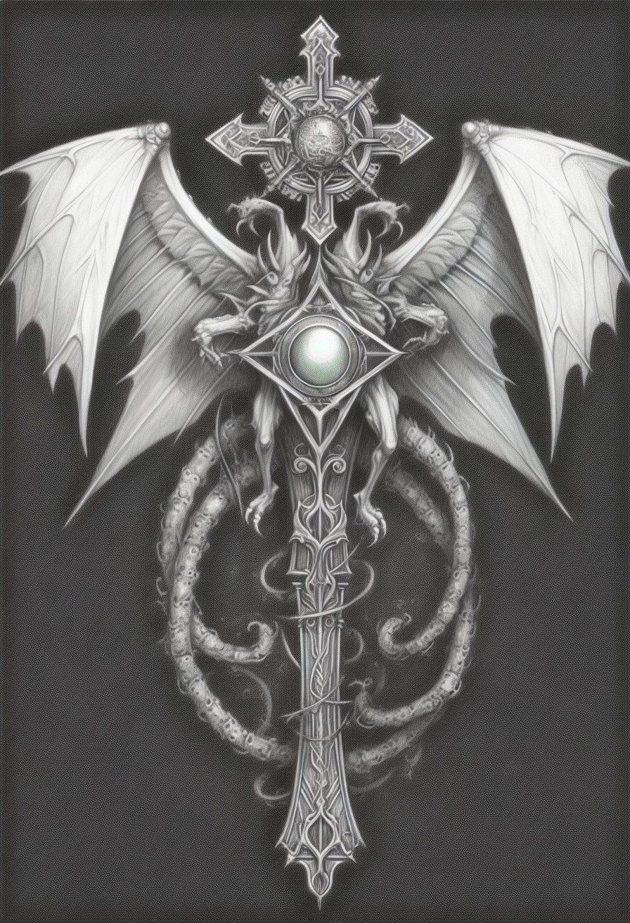 Digital Images of Celtic Cross With Dragons - Etsy