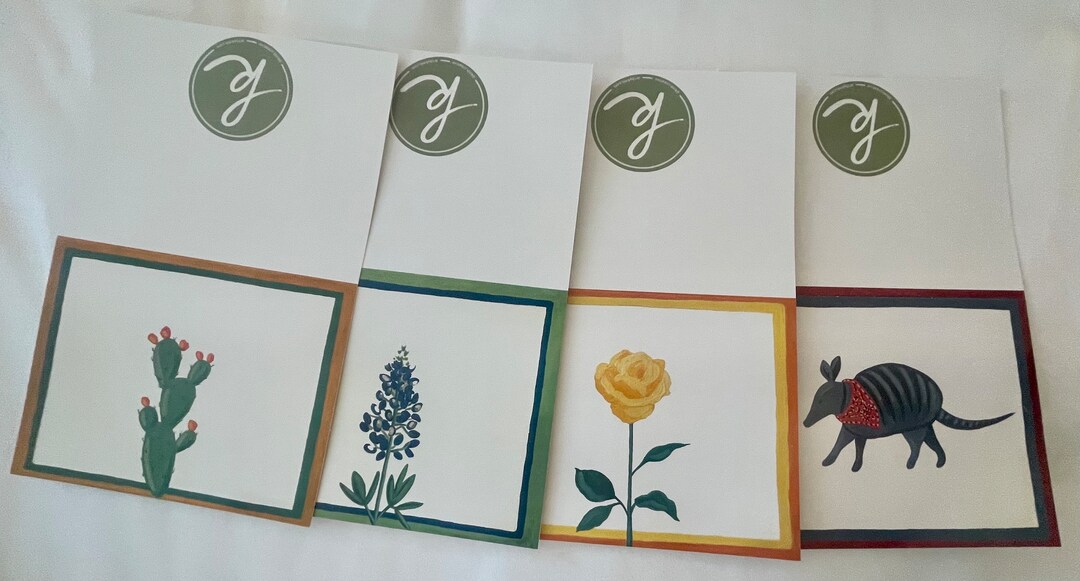 Texas Stationery - Set of 8 Cards, Assorted - Etsy