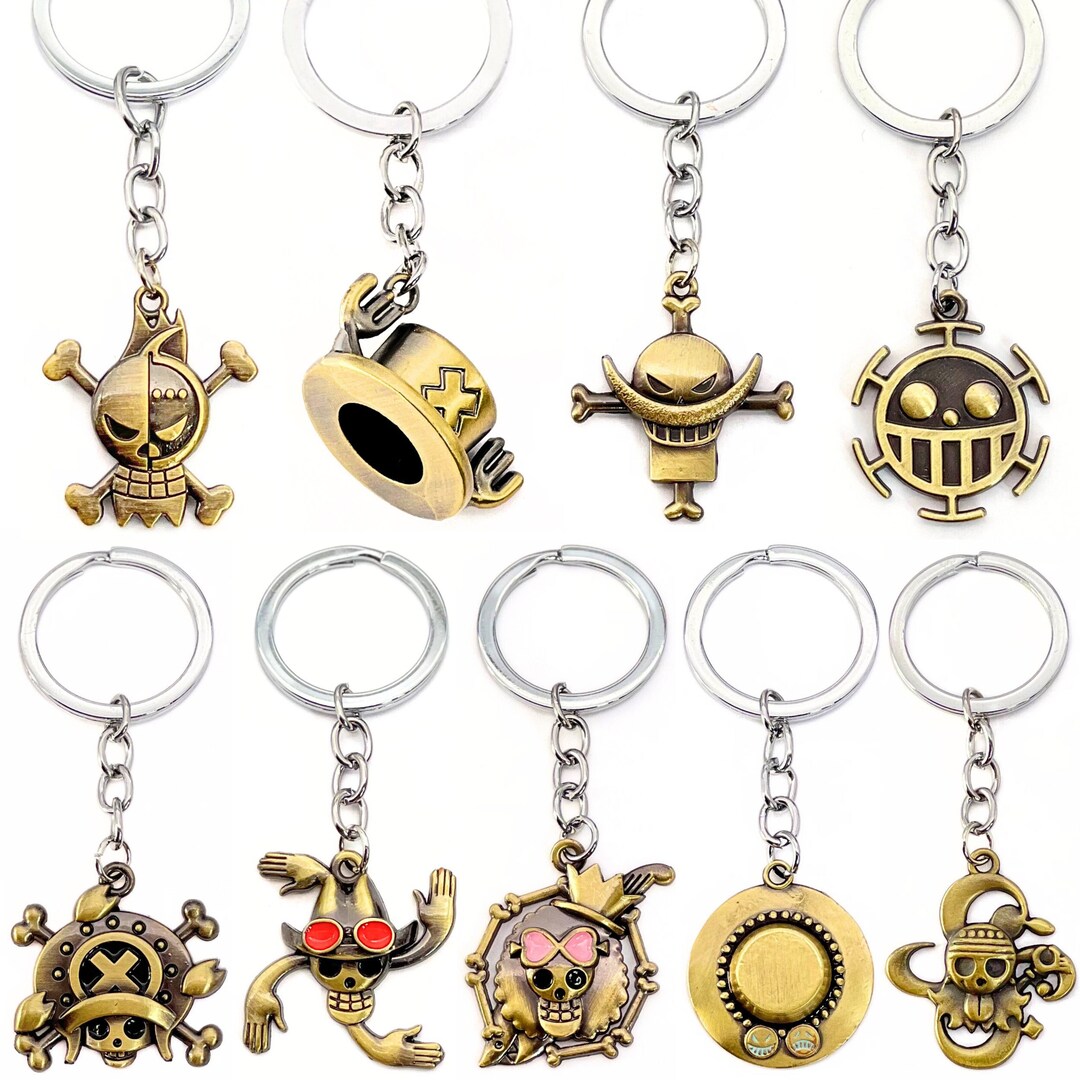 One Piece Jolly Roger Metal Keychains Perfect Pirate Gifts - Etsy
