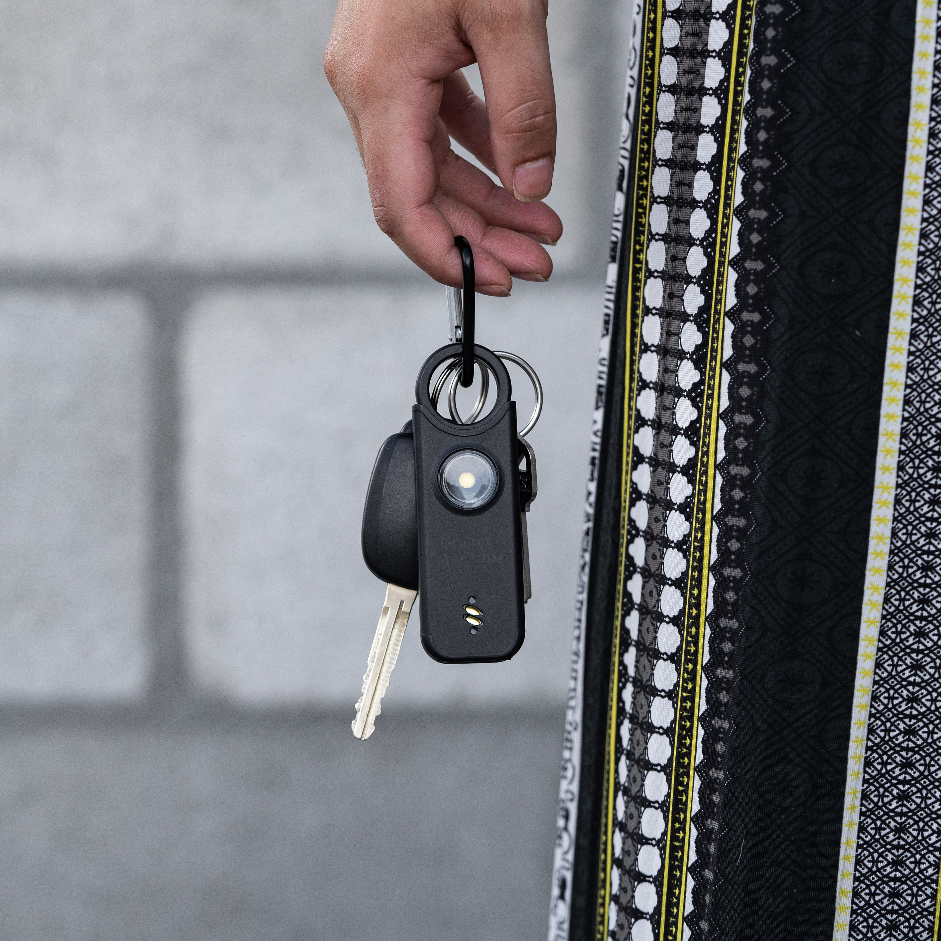 Police Magnum Personal Safety Alarm Keychain- Rechargeable LED Light ...