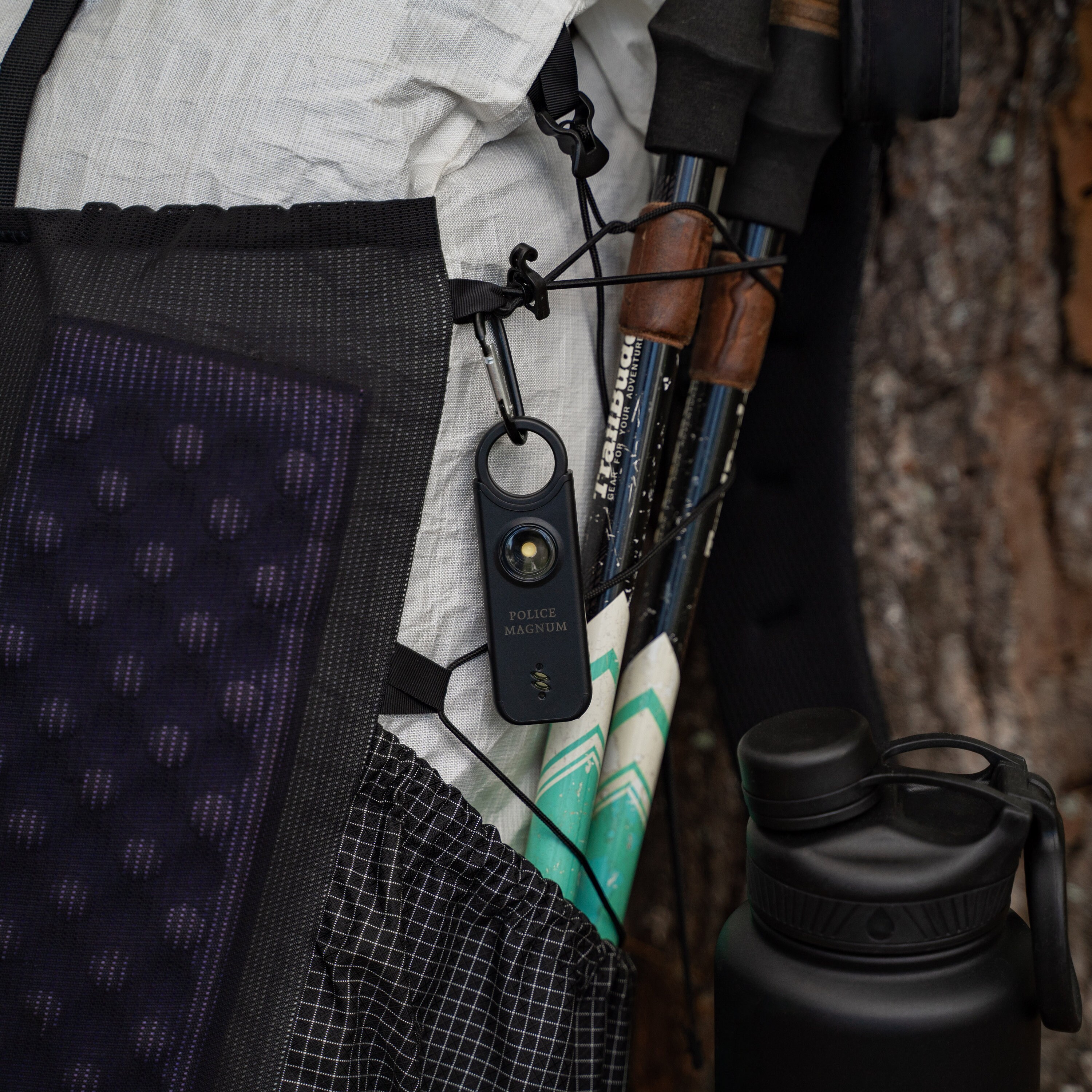 Police Magnum Personal Safety Alarm Keychain- Rechargeable LED Light ...