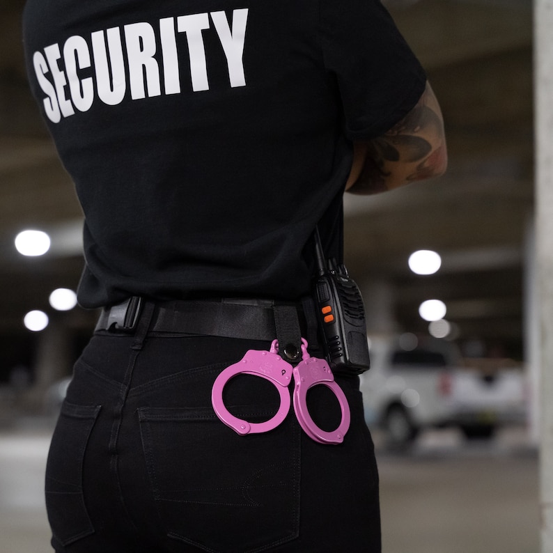 Police Magnum Heavy Duty Steel Handcuffs-double Safety Lock Restraints ...