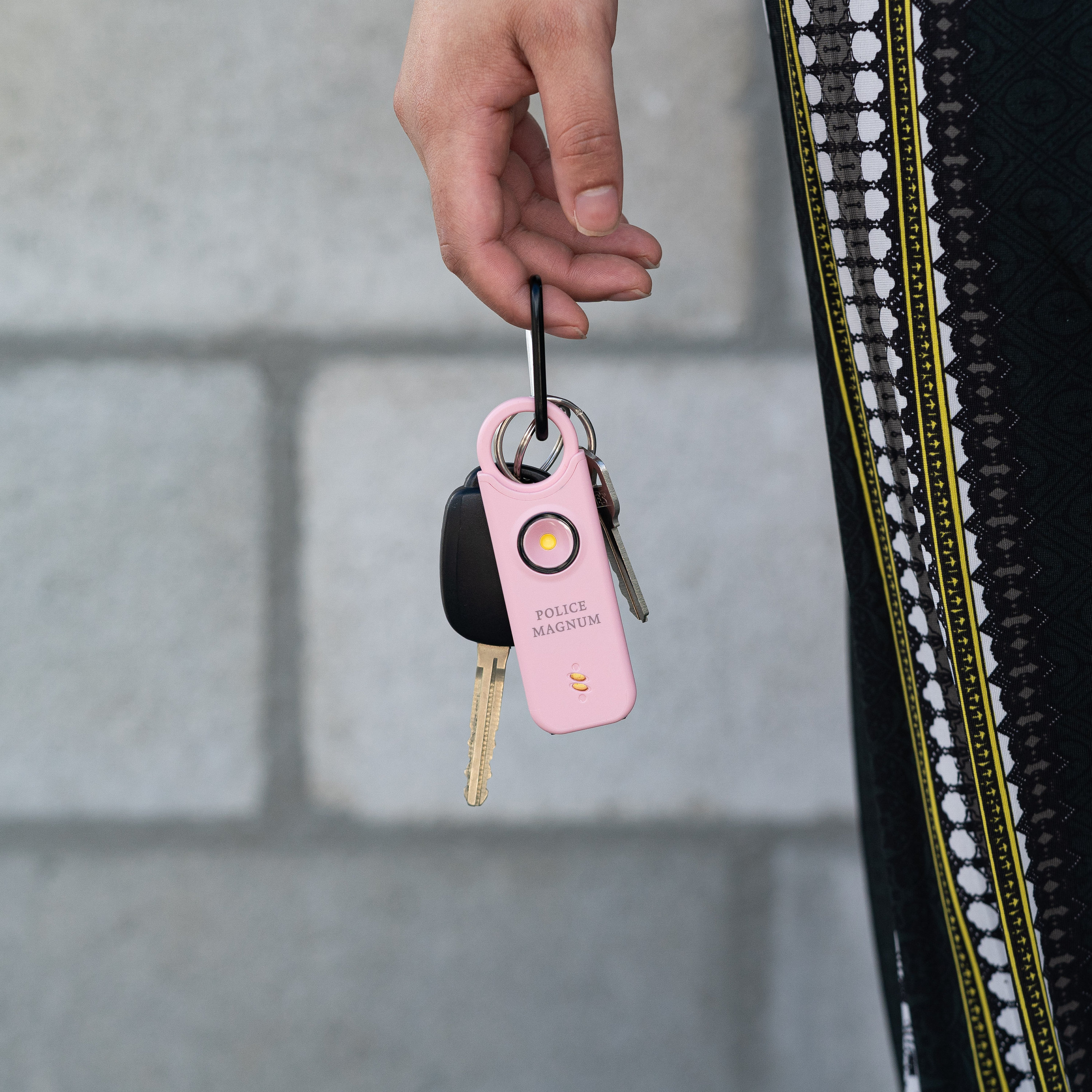 Police Magnum Personal Safety Alarm Keychain- Rechargeable LED Light ...