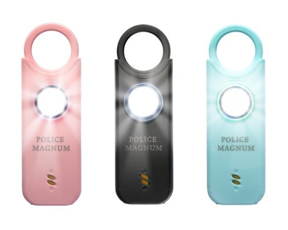 Police Magnum Personal Safety Alarm Keychain Rechargeable LED Light ...