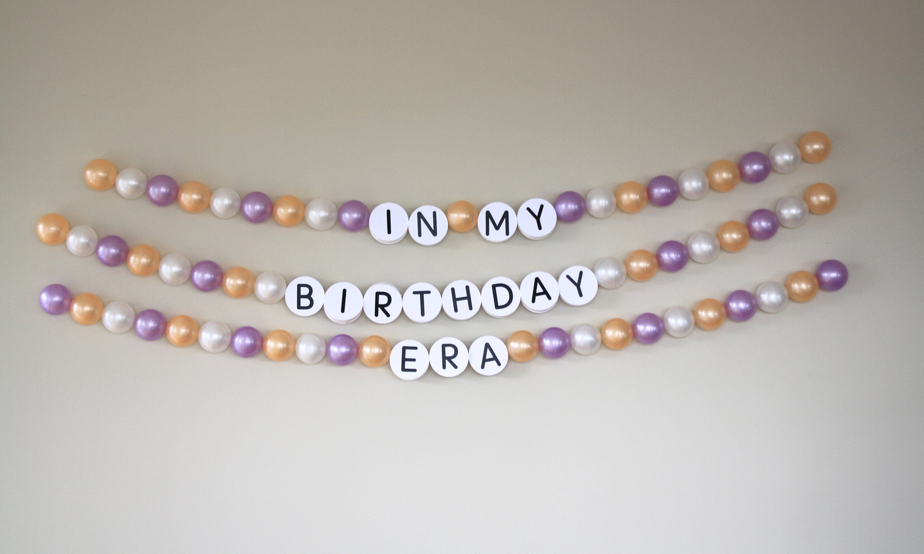 Custom Giant Friendship Bracelet Banner, Personalized Party Garland ...