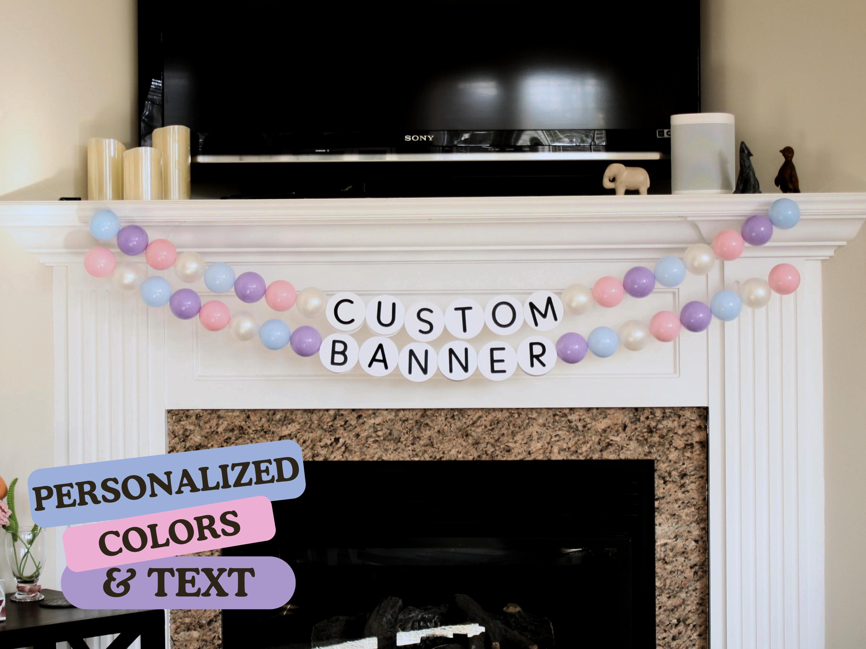 Custom Giant Friendship Bracelet Banner, Personalized Party Garland ...